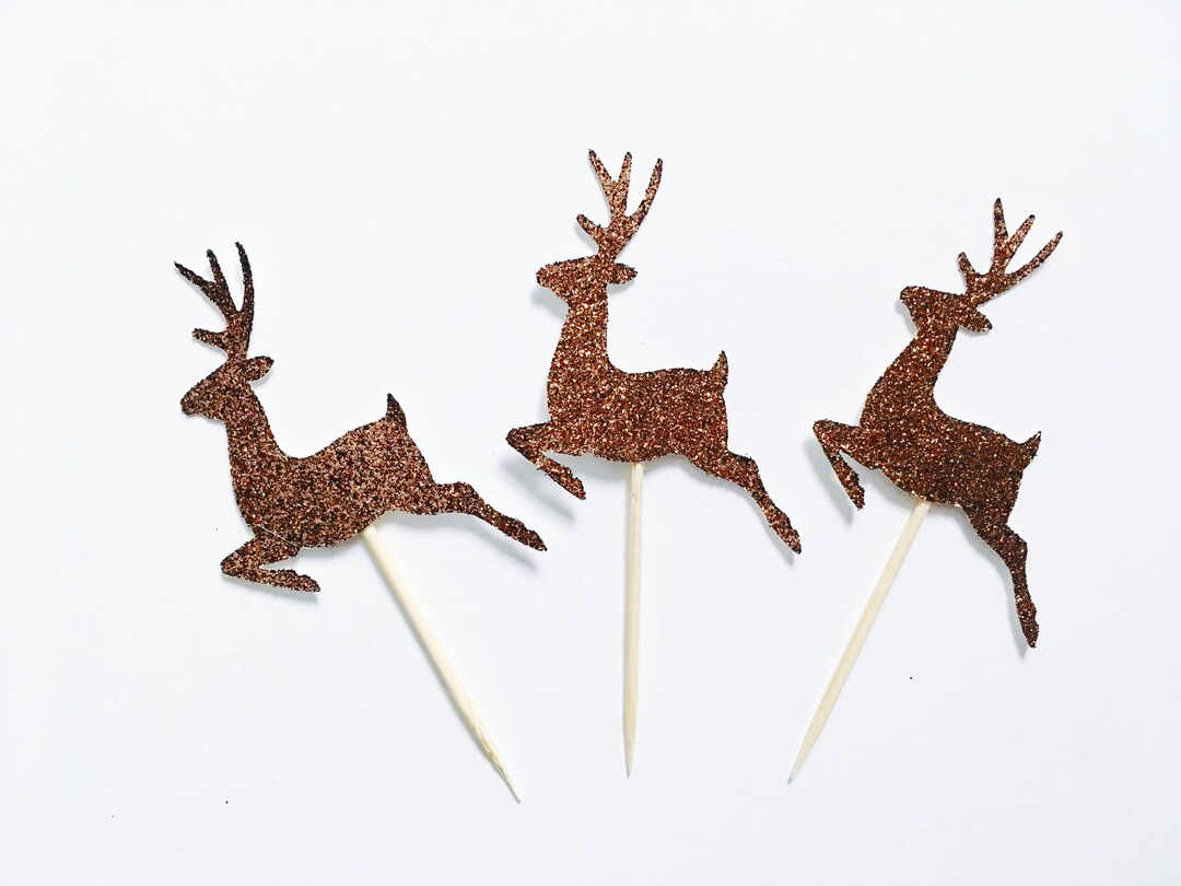 Reindeer Cupcake Topper. Santas Reindeer. Reindeer Party. Christmas ...