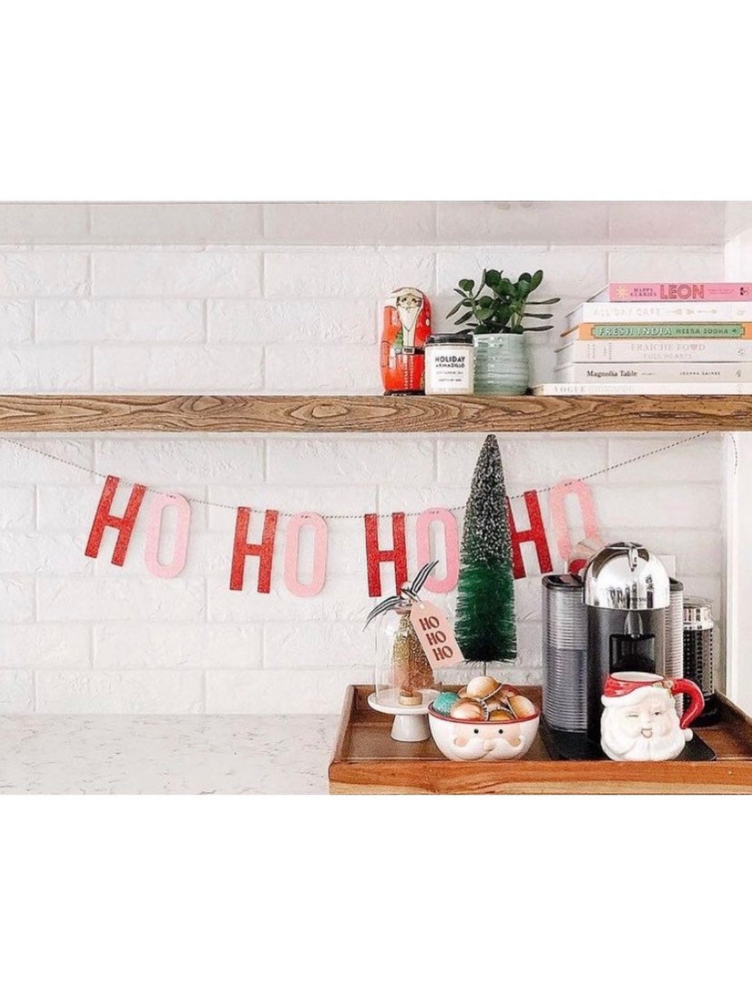Hohoho Glitter Banner - Etsy