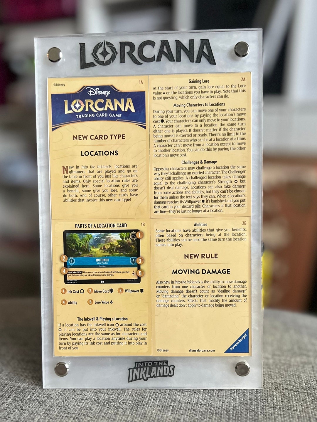 Lorcana Puzzle Card Frame - Into the Inklands - Set 3 - Etsy
