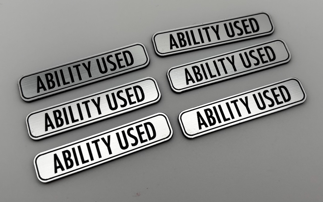 Pokemon Token 6 Piece Set - Ability Used Marker - Etsy