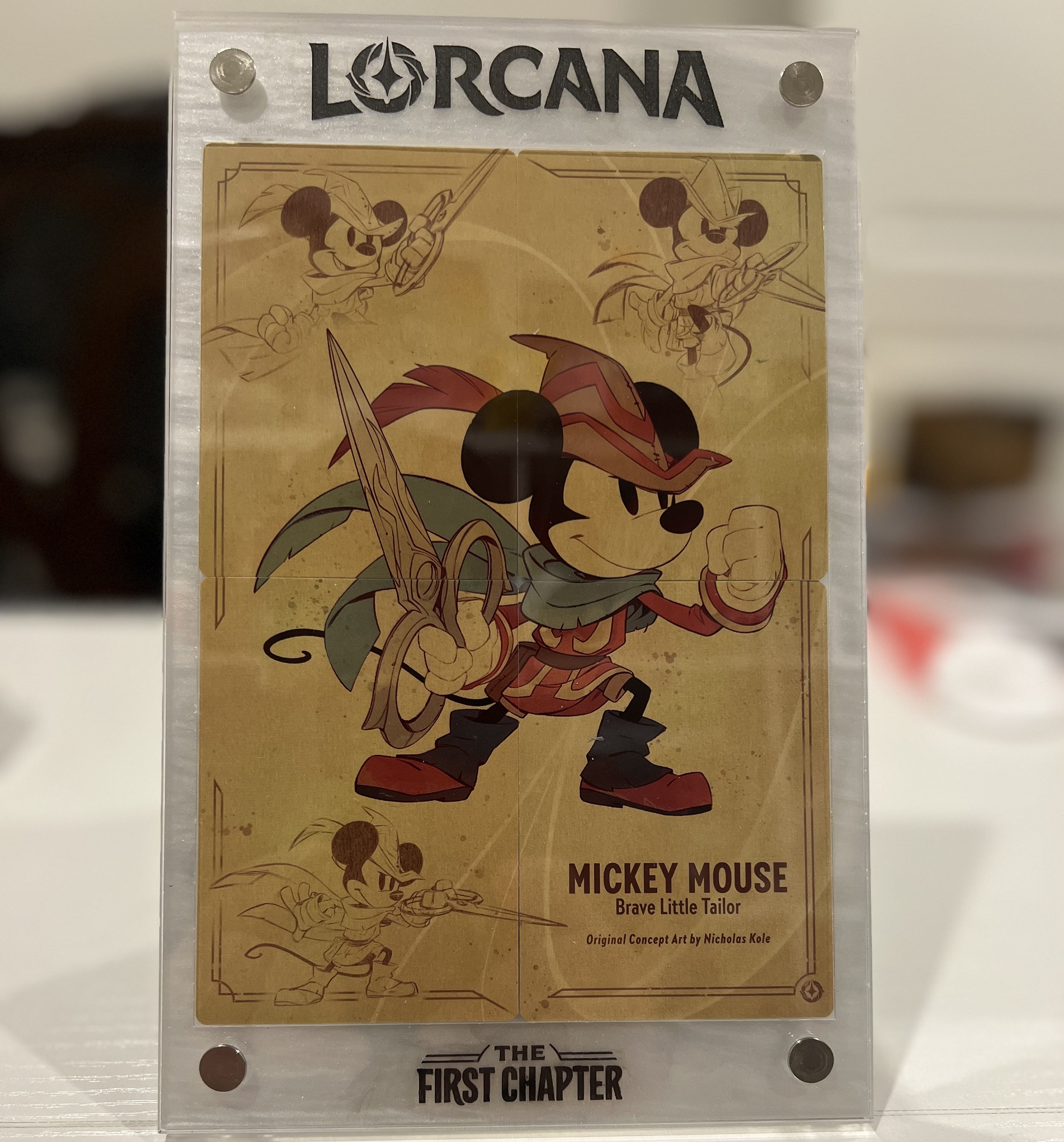 Lorcana Puzzle Card Frame - First Chapter - Mickey BLT Mouse - Set 1 - Etsy