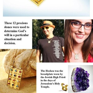 HOSHEN Necklace,12 Tribes of Israel,14k Solid Gold Jewish Necklace ...