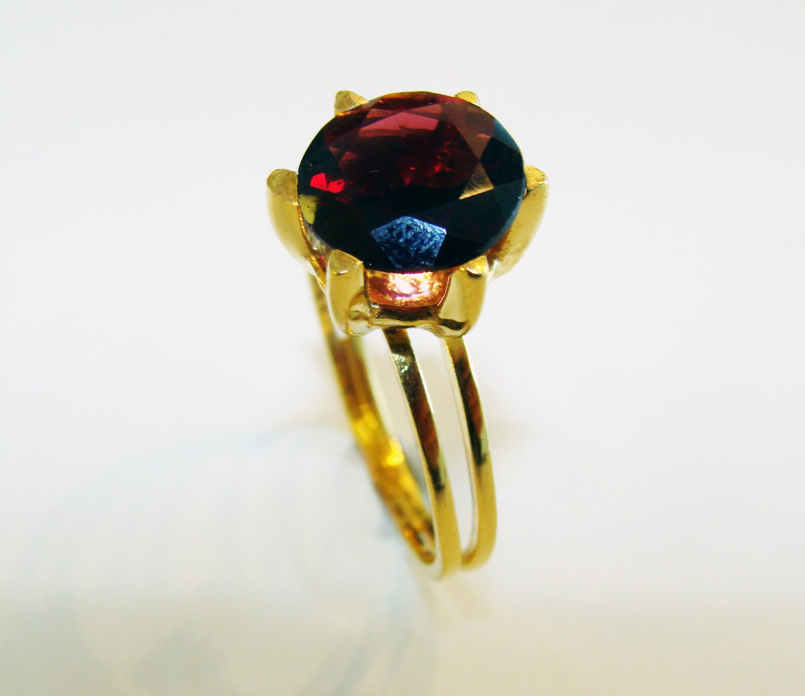 Engagement Ring Gemstone Engagement Ring Garnet Engagement - Etsy