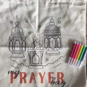 My Prayer Bag – Islamic Tote Bag for Prayer Mat, Muslim Gift for ...