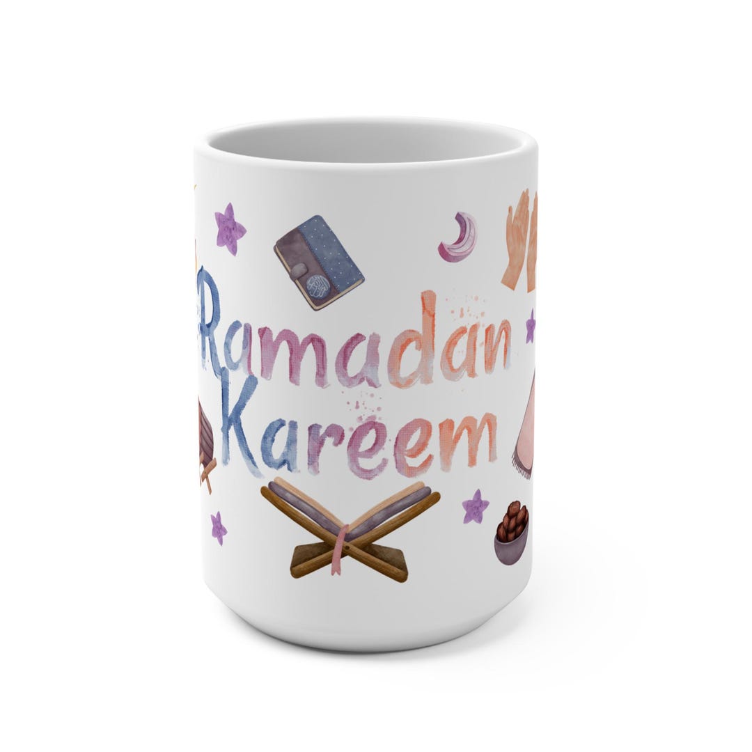 Ramadan Kareem Mug for Her, Hijab Ramadan Coffee Mug, Arabic ...