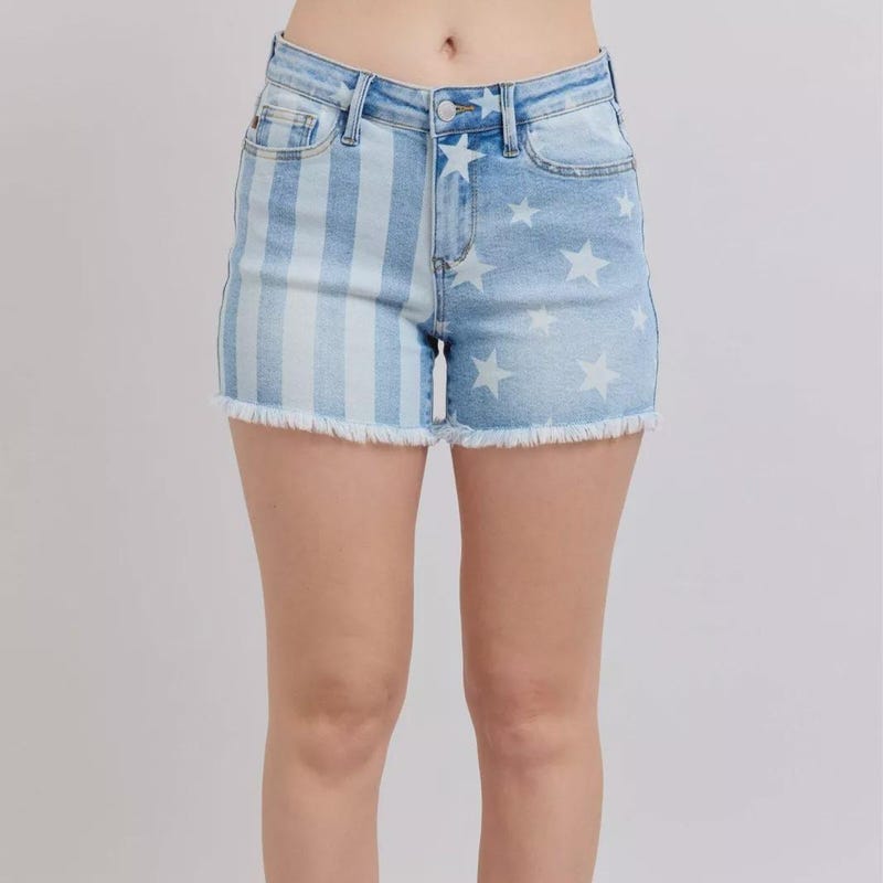 Blue Star Shorts - Etsy