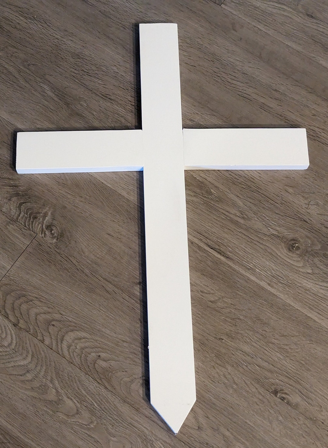 White Painted Wooden Cemetery Cross (26x18) - Etsy