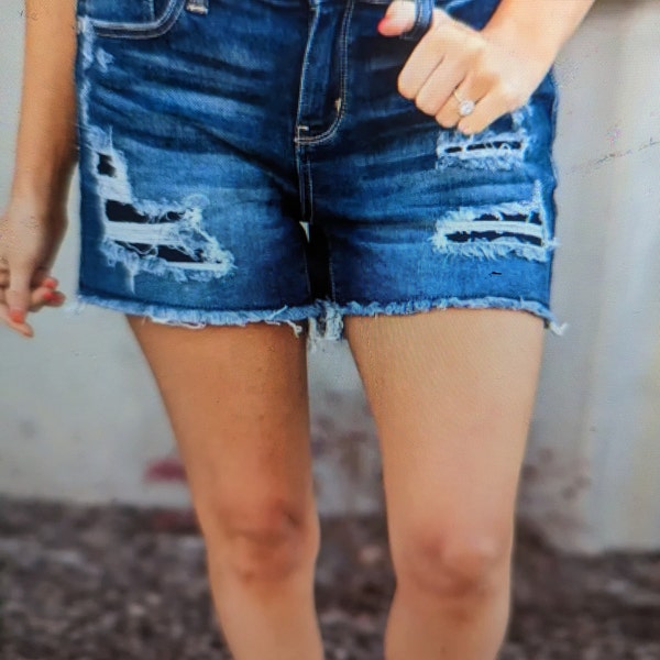 Distressed Shorts - Etsy
