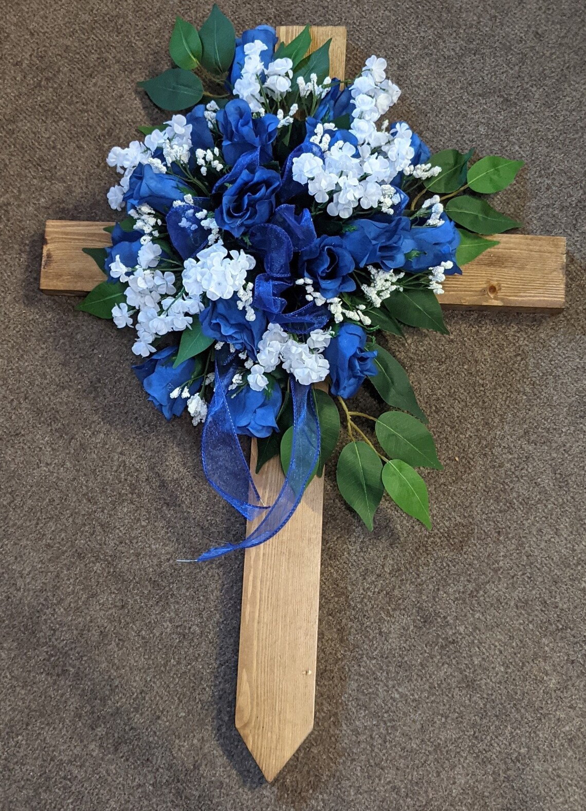 Cemetery Cross Wooden Cross Cemetery Flowers Mother's | Etsy