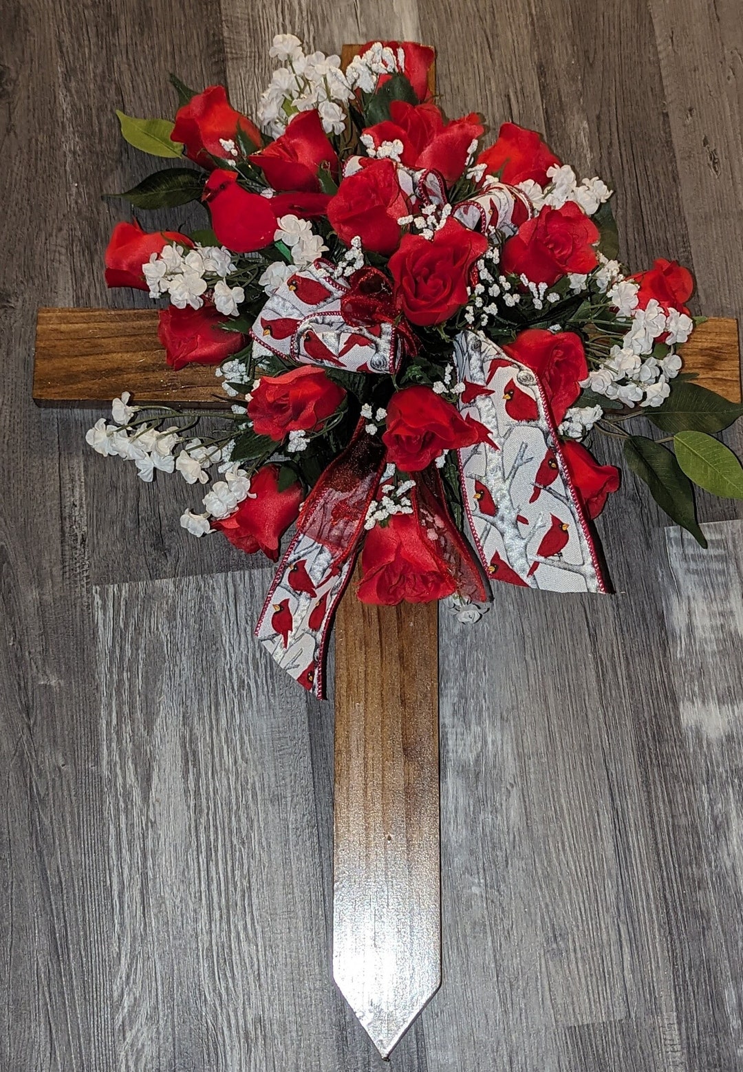 Cemetery Crosses, Wooden Cross, Red Birds, Mothers Day, Fathers Day ...