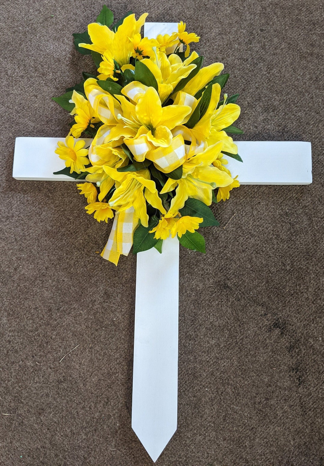 Cemetery Flowers, Cemetery Cross, Wooden Cross, Memorial Cross, Mothers ...