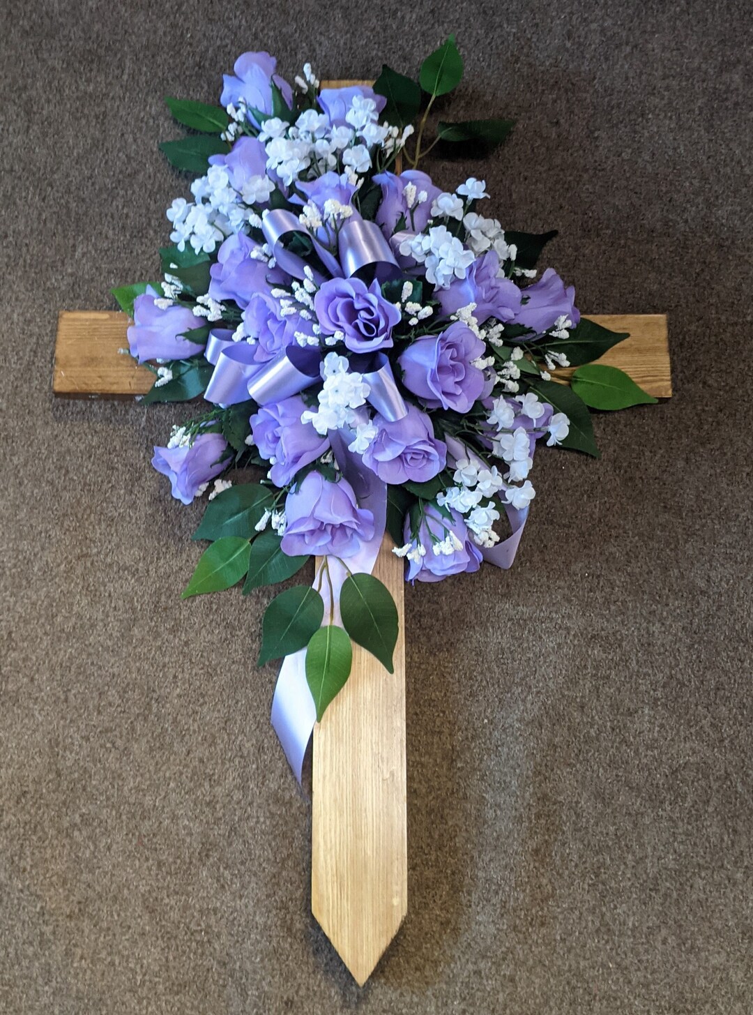 Cemetery Flowers, Wooden Cross, Cross, Cemetery Cross, Mothers Day ...