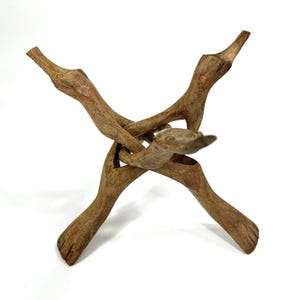 Unique Vintage Wood African Tribal Art Decor Hand Made Bowl on ...