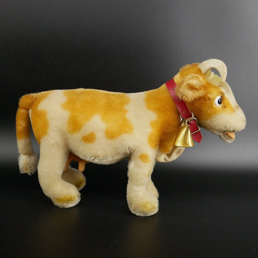 Vintage Steiff Cow bessy 1960s Collectible German Mohair Plush Toy - Etsy