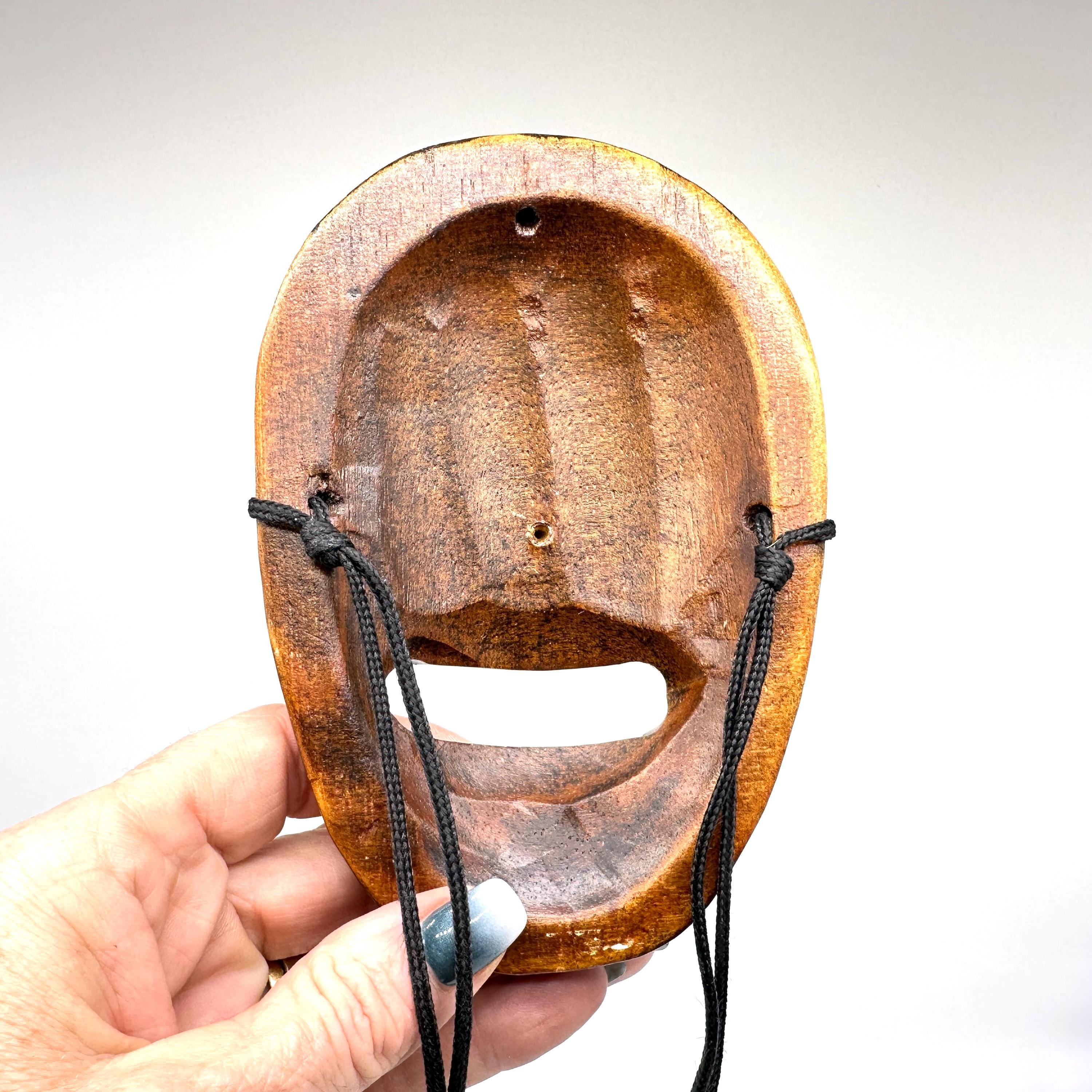 Korean Hahoe Tal Masks, Hand-carved Wooden Dance Mask Pair - Etsy