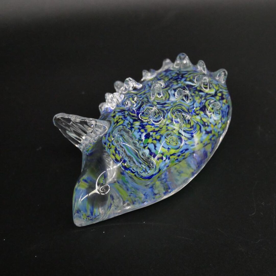 Vintage Glass Hedgehog Figurine – Scandinavian Art Glass by Pukeberg ...