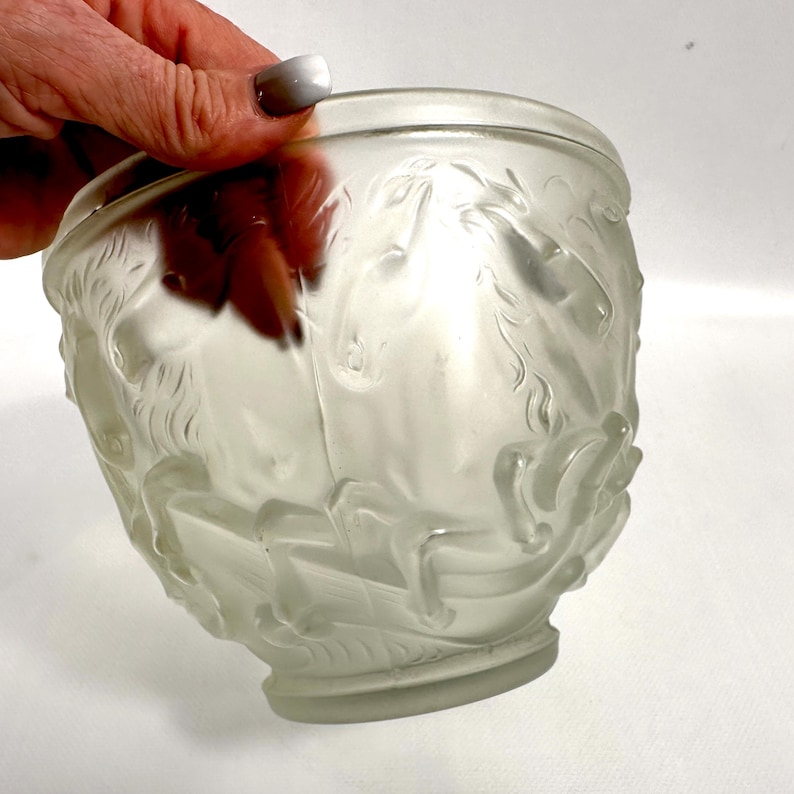1930s Barolac ‘horses of Poseidon’ Vintage Glass Bowl – Josef Inwald ...