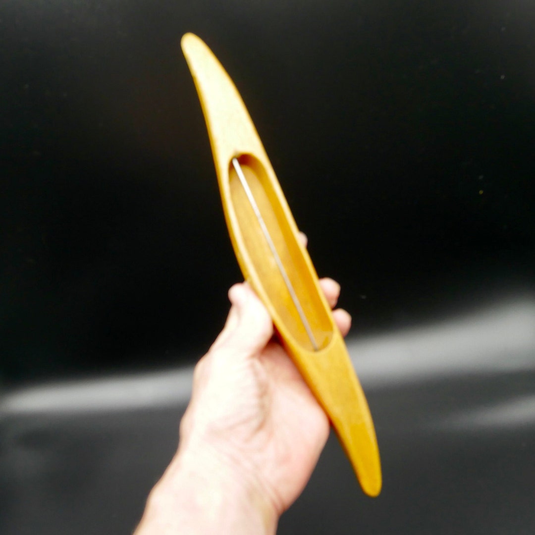 Vintage Wooden Loom Shuttle, Hand Carved, Old Swedish Boat Shuttle ...