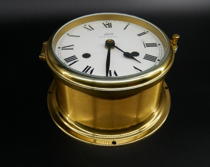 Vintage Schatz Royal Mariner Clock Brass Ship's Wall Clock, Quartz ...