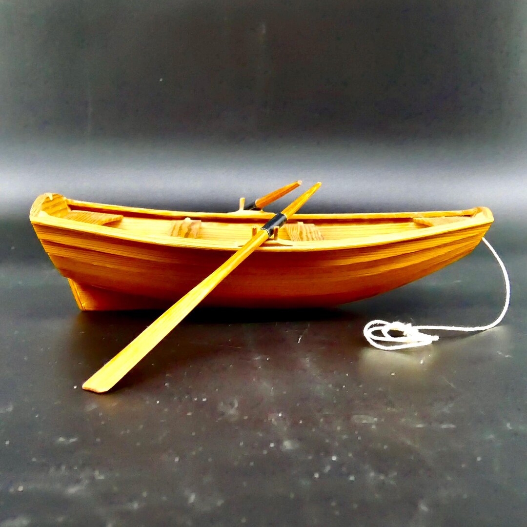 Vintage Wooden Rowing Boat Model – 1970s Nautical Decor - Etsy