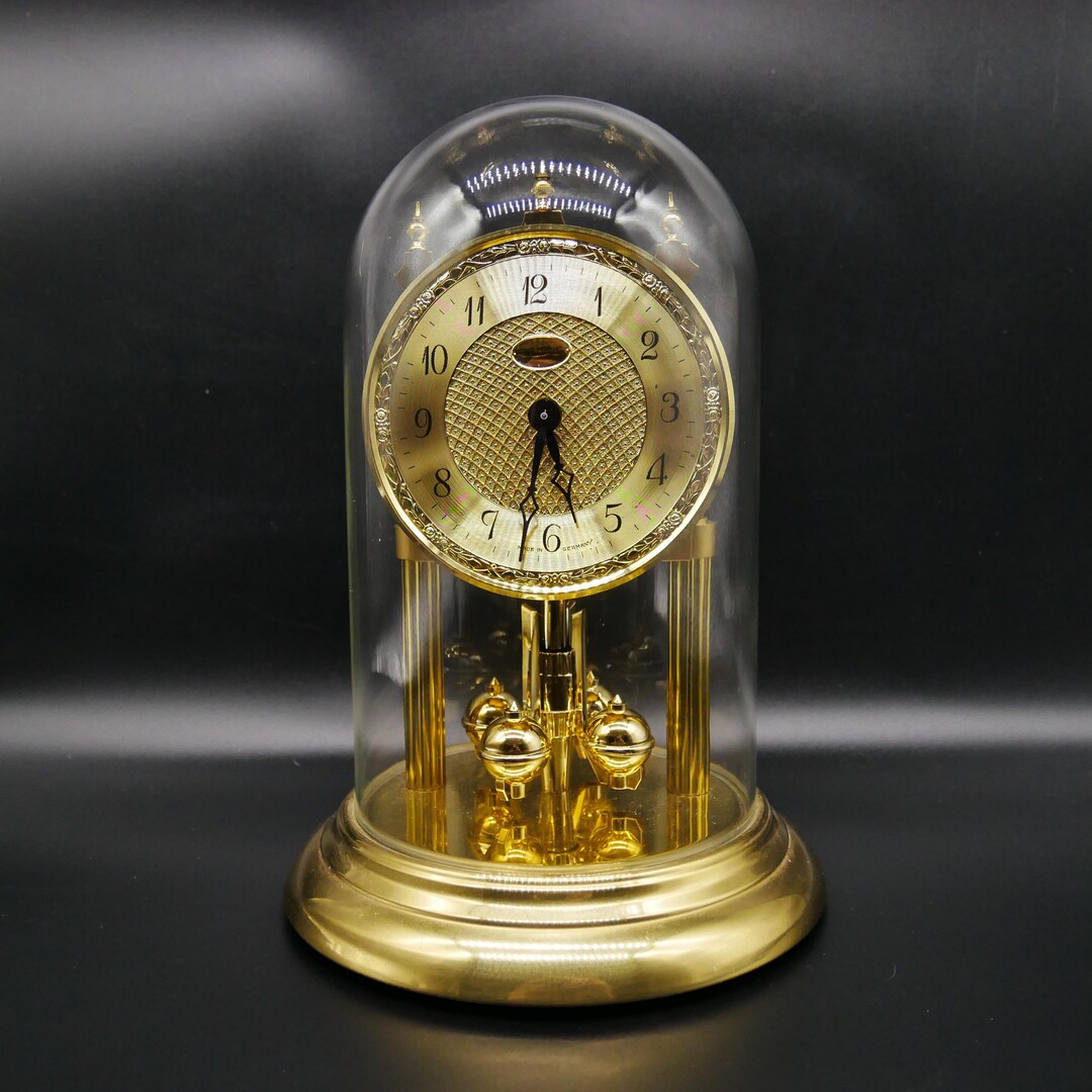 Vintage 1990s HETTICH QUARTZ Anniversary Clock Made in Germany, Gold ...