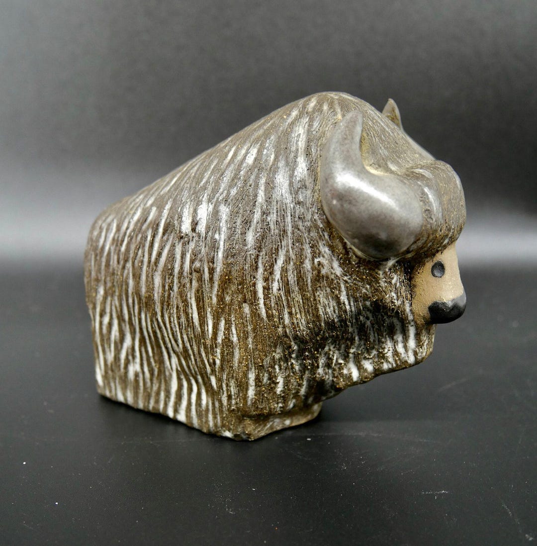 Vintage Swedish Bison Pottery Sculpture – Goran Andersson for Jie Gantofta, 1967 - Etsy