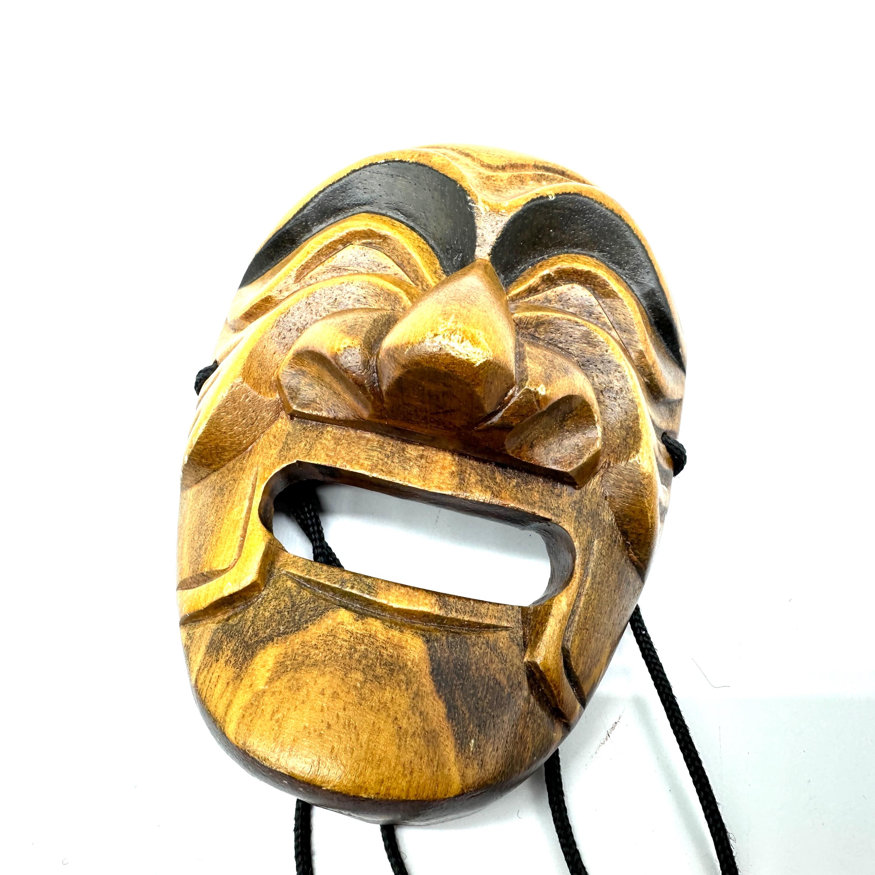 Korean Hahoe Tal Masks, Hand-carved Wooden Dance Mask Pair - Etsy