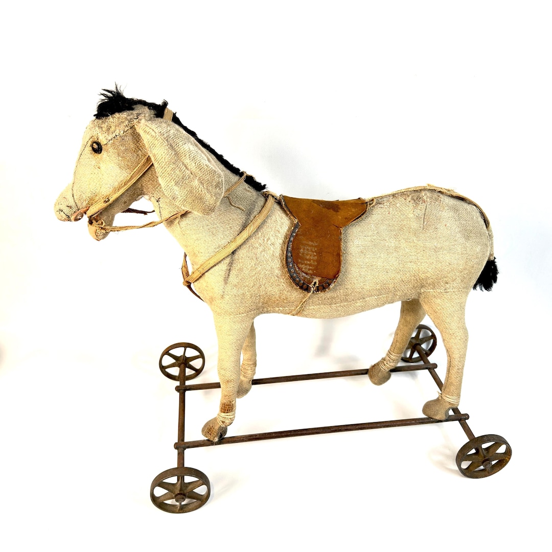 Steiff Donkey on Wheels, Early Pull Toy, C.1900–1910 - Etsy UK