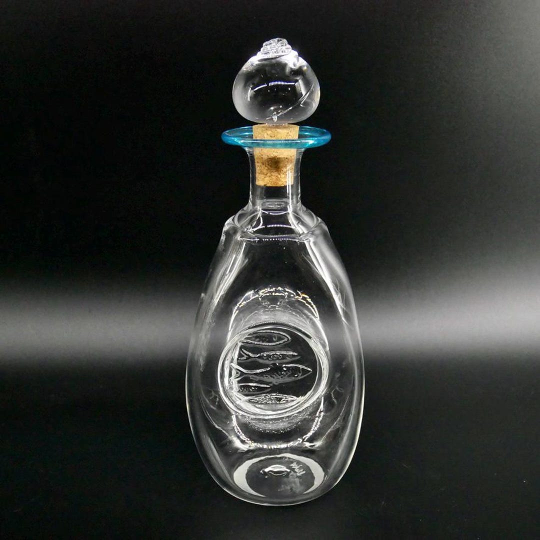 Unique Vintage Glass Decanter Bottle – Scandinavian Mid-century Modern ...