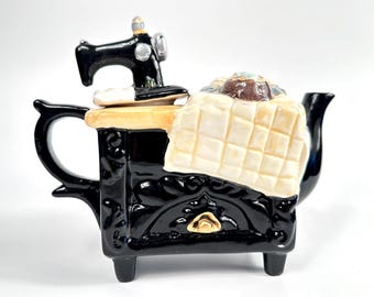 Vintage Sewing Machine Teapot - Etsy