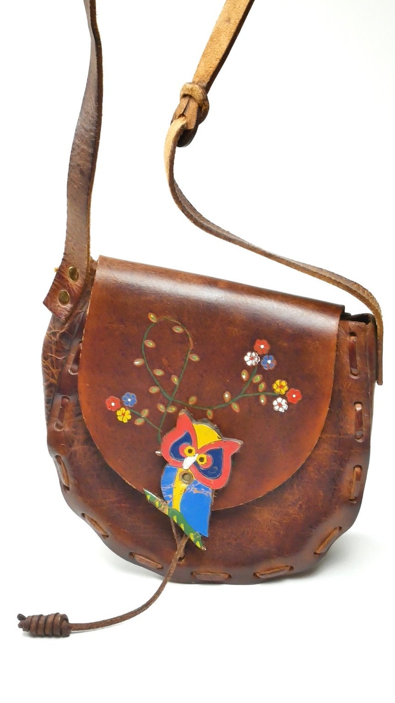 Vintage Leather Saddle Bag Hand Made Purse Boho Chic Shoulder - Etsy