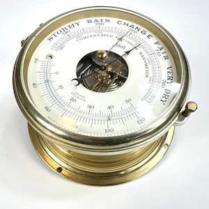 Vintage Schatz Brass Precision Barometer – West Germany Nautical ...