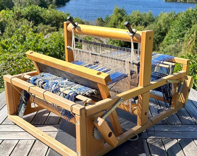 Vintage Wooden Large Tabletop Weaving Loom - Working Condition - Made ...