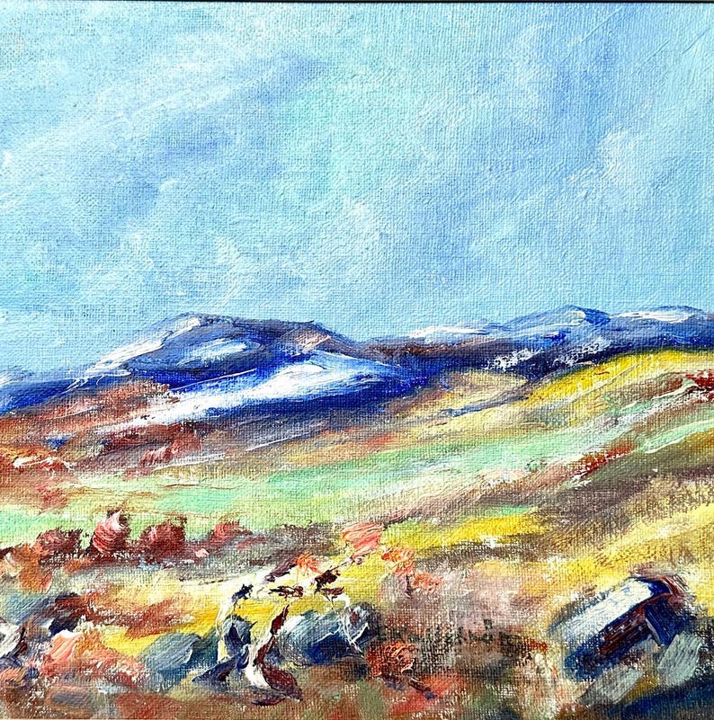 Scandinavian Mid-century Oil Painting – Swedish Landscape by Erik ...