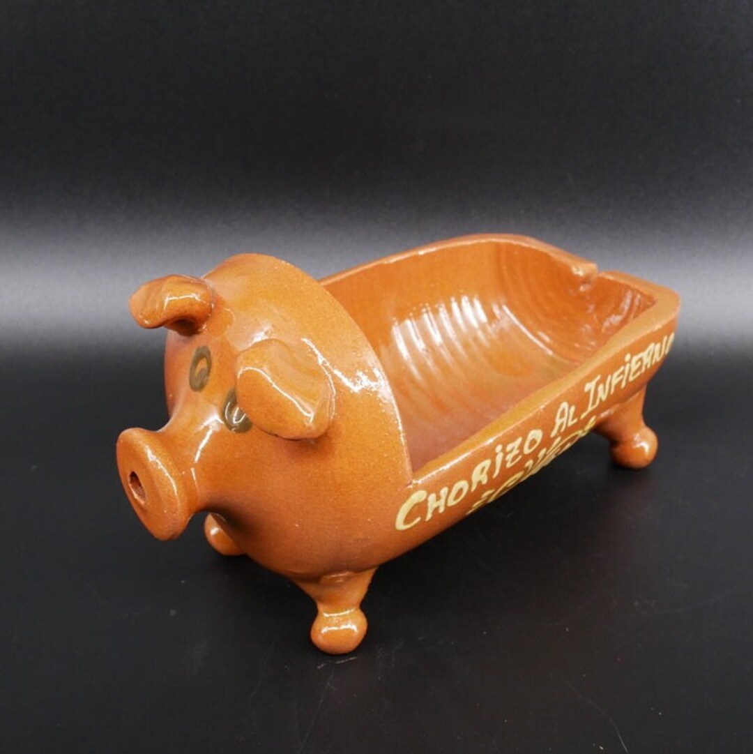 Vintage Terracotta Clay Rustic Pig Chorizo Server Table Figurine - Etsy