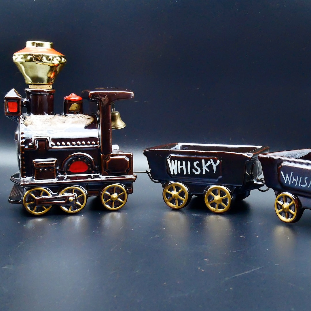 Vintage Whisky Decanter Train With Two Detachable Wagons - Etsy