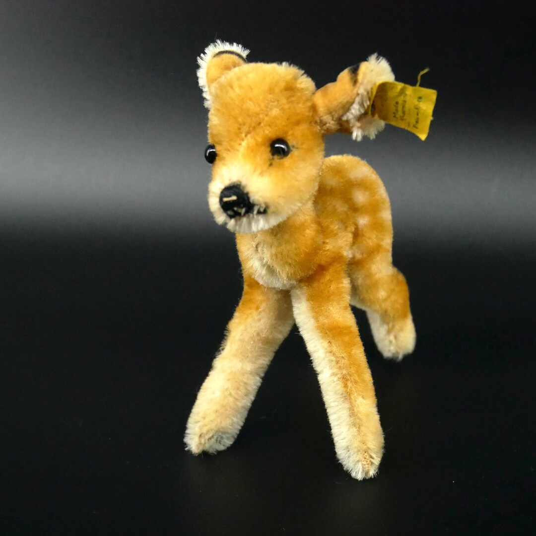 Steiff Mohair Deer – Vintage 1960s Collectible German Plush Toy With ...