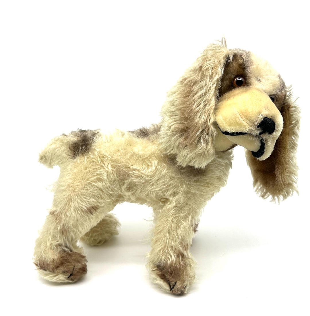 Steiff Cocker Spaniel Dog – Large Mohair Toy With Button, 1950s, 34 Cm ...