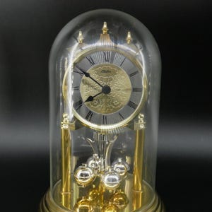 Vintage Haller Germany Anniversary Clock 1990s Quartz Dome Mantel Clock ...