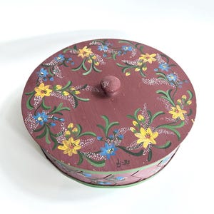 Handmade Vintage Scandinavian Box With Lid | Swedish Wooden Basket ...