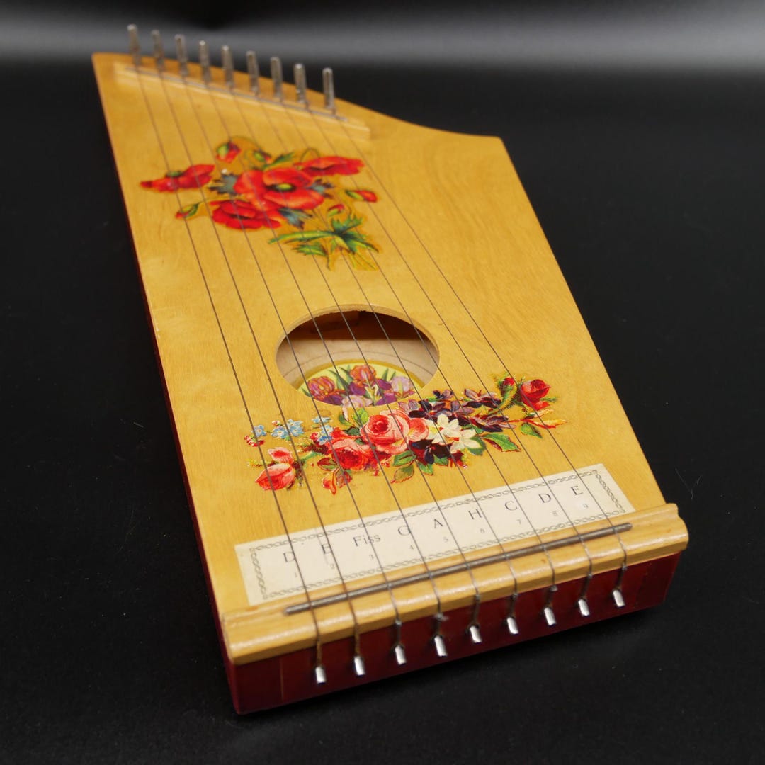 Vintage 1950s Perepelochka Lap Harp | Zither String Music | Melody ...