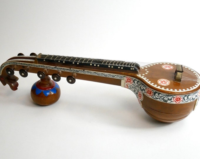 Traditional Bobbili Veena, Saraswati Veena, 17 Inch - Indian Long ...