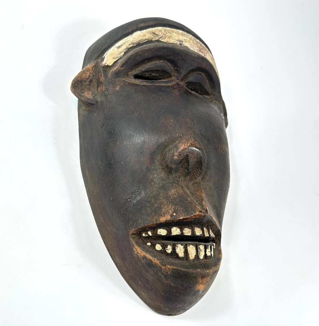 Vintage African Mask – Bwami Society Hand-carved African Tribal Mask ...