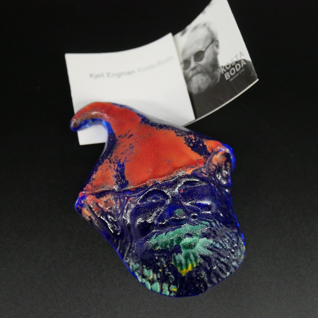 Vintage Kosta Boda Art Glass Christmas Sculpture Santa Claus - Etsy