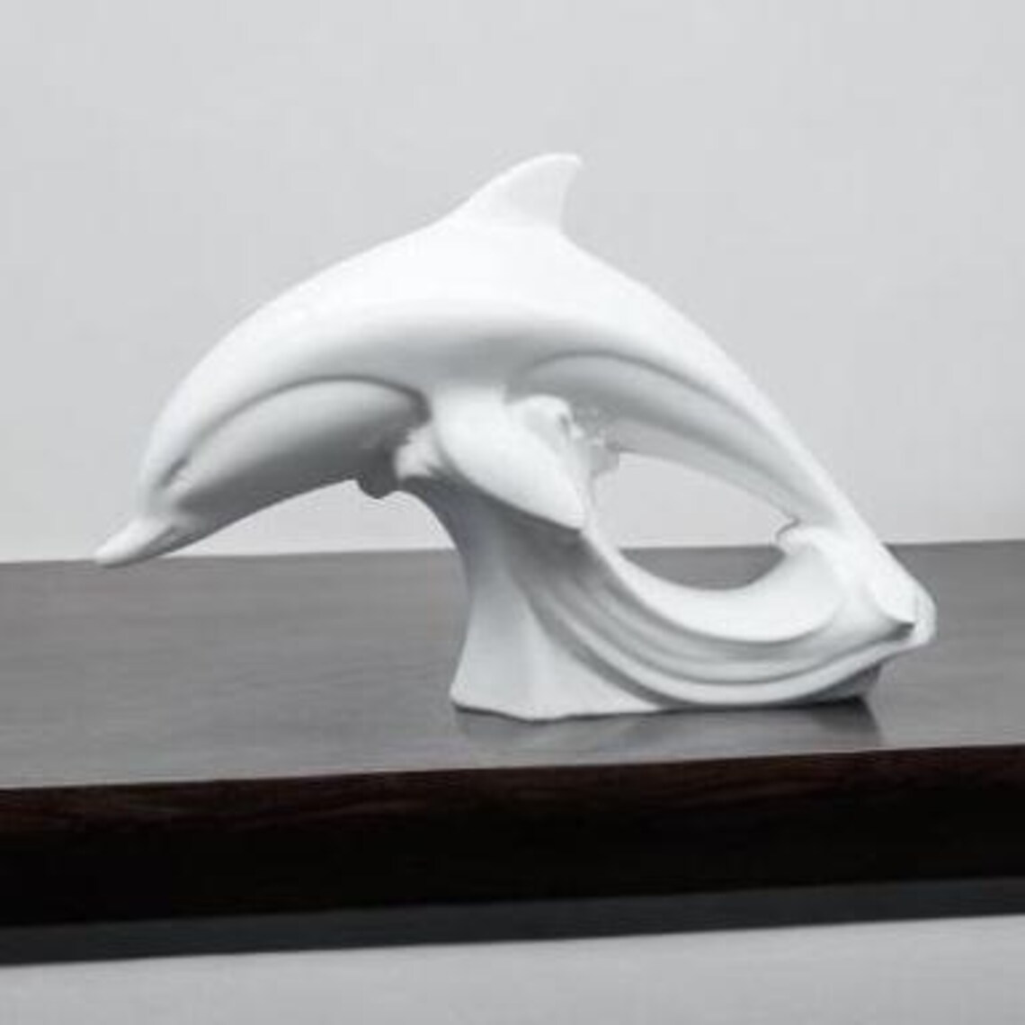Vintage Poole Pottery Dolphin Figurine – White Ceramic, Leaping Dolphin ...