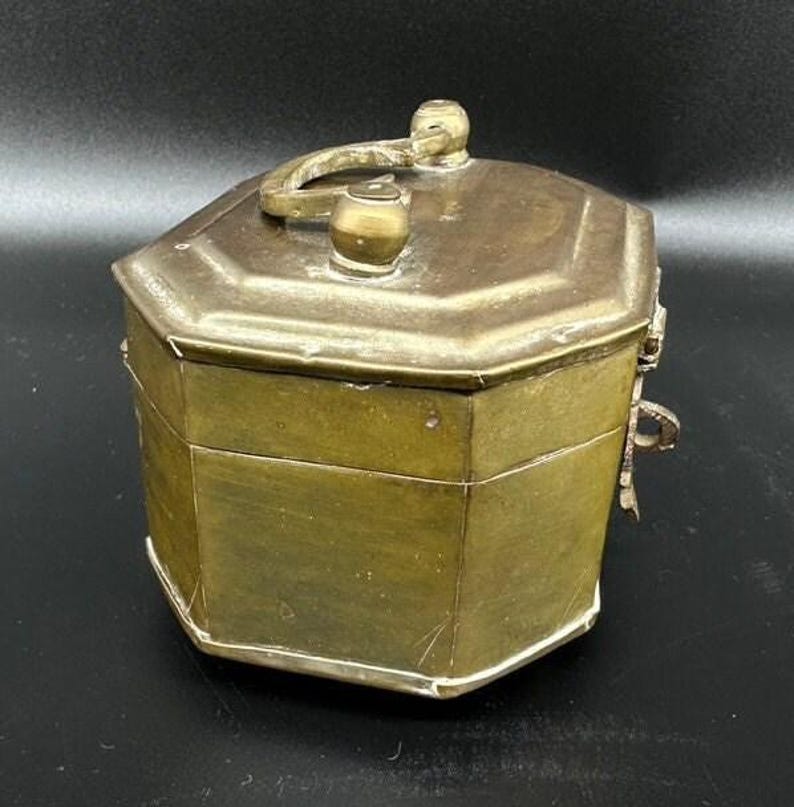 Vintage Hammered Brass Jewelry Box: Swedish Arts & Crafts, 1915 - Etsy