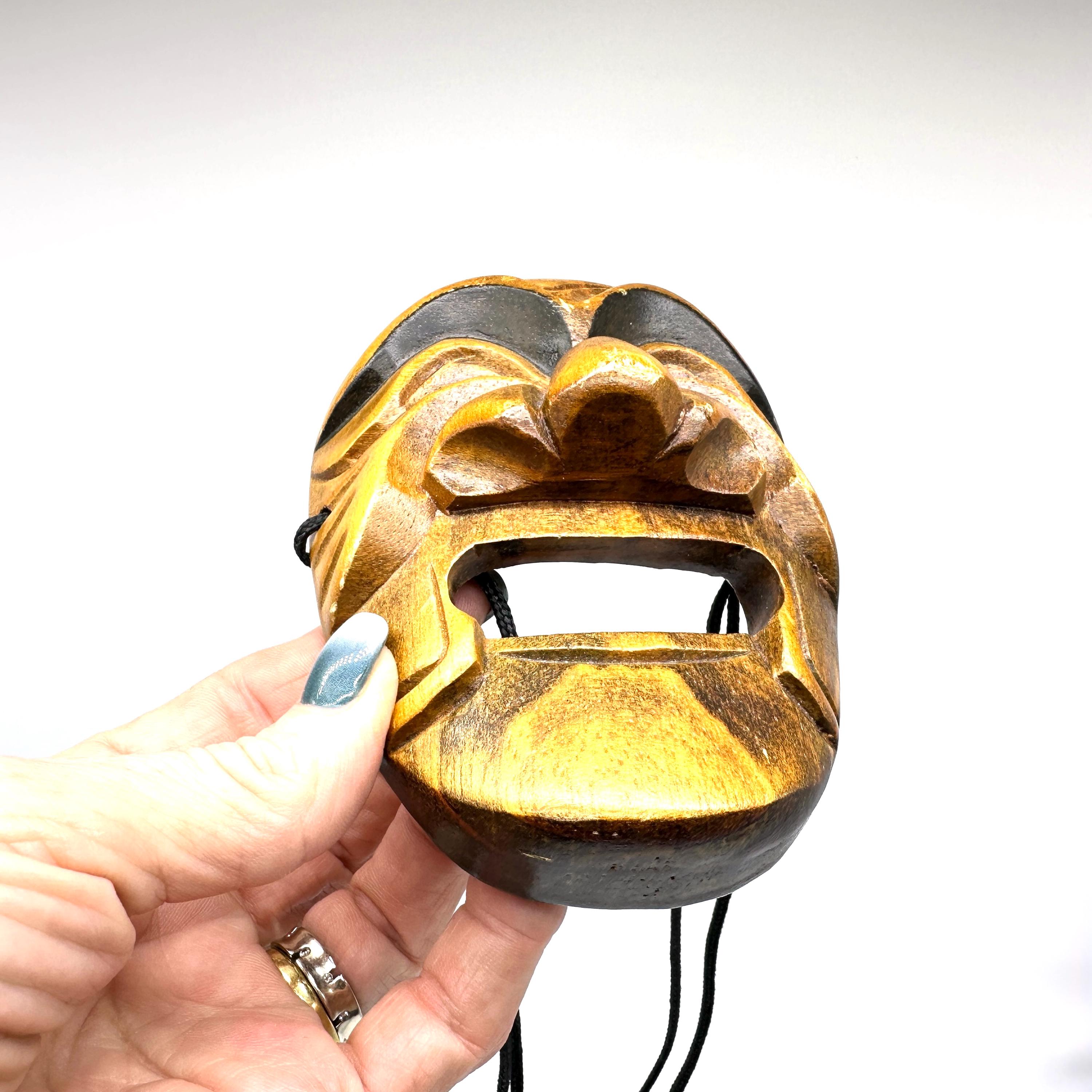 Korean Hahoe Tal Masks, Hand-carved Wooden Dance Mask Pair - Etsy