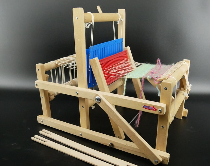Vintage Wooden Tabletop Weaving Loom - Micki Gemla Loom - Made in ...