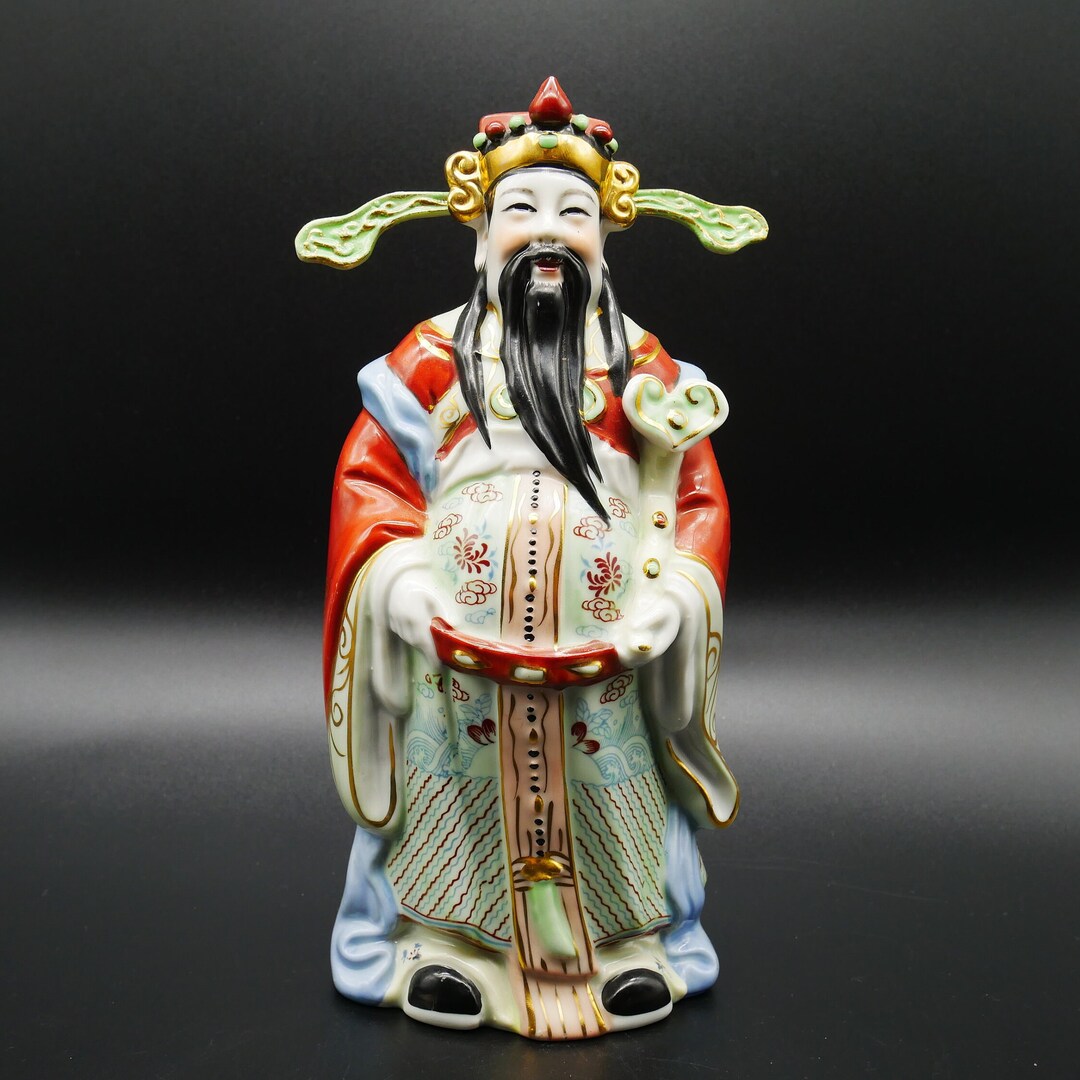Vintage Chinese Figure General Kwan Republic Period Hand Painted ...