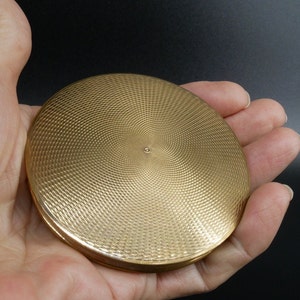 Vintage Face Compact Face Powder Makeup Compact Vanity Collectible ...